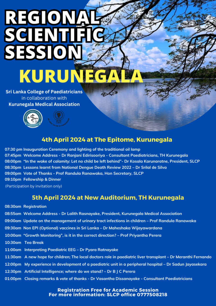 Regional Scientific Session – Kurunegala – Sri Lanka College of ...